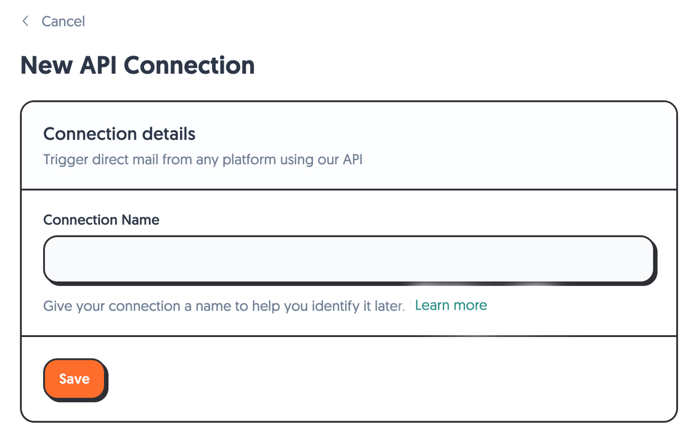 Creating an API Connection for external use